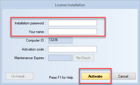 Install Concurrent License (Dimension v8.08 and above) - eTakeoff